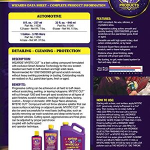 Wizards Buffing Liquid - Cutting Compounds & Polish Machine Glaze (32 oz, Mystic Cut Compound)