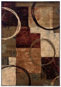 oriental weavers hudson 2544b area rug, 10' x 13', brown