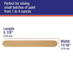 TCP Global Wood Paint Mixing Sticks - 50 Pack - Automotive, Crafts, Airbrush, Art