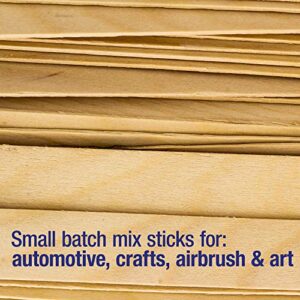 TCP Global Wood Paint Mixing Sticks - 50 Pack - Automotive, Crafts, Airbrush, Art