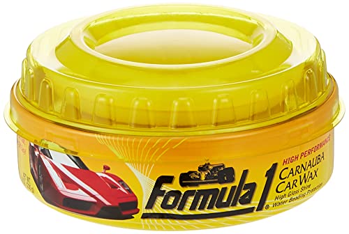 Formula 1 Carnauba High-Gloss Shine Car Wax Paste – Carnauba Wax Car Polish for Car Detailing to Shine & Protect – Car Scratch Remover w/Micro Polishing Agents – Car Cleaning Supplies (8 oz)