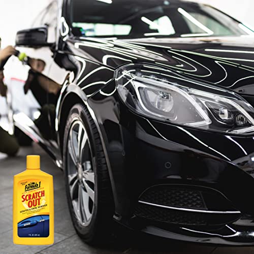 Formula 1 Scratch Out Car Wax Polish Liquid (7 oz) - Car Scratch Remover for All Auto Paint Finishes - Polishing Compound for Moderate Scratches, Bird Droppings, Tree Sap & Swirl Remover