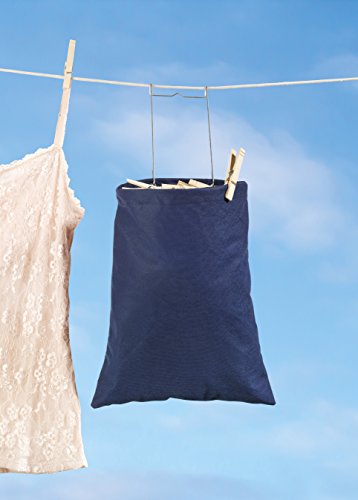 Whitmor Hanging Clothespin Bag Navy