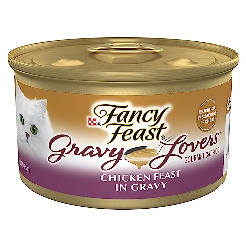 Purina Fancy Feast Wet Cat Food, Gravy Lovers Chicken Feast in Grilled Chicken Flavor Gravy - (24) 3 oz. Cans