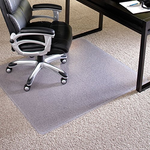 ES Robbins Chair Mat Extra-High Pile Carpet, 46"x60", Beveled Edge