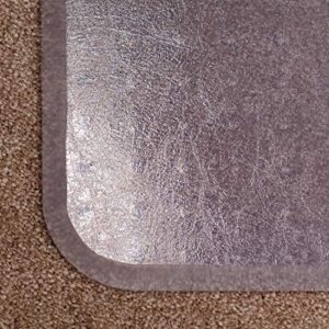 ES Robbins Chair Mat Extra-High Pile Carpet, 46"x60", Beveled Edge