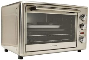 hamilton beach countertop oven, large, silver (31103)