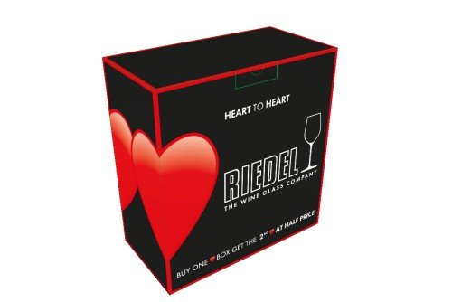 Riedel Heart to Heart Chardonnay Glasses, Set of 2, Clear, 23-5/8-oz -