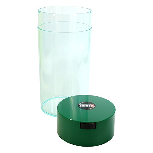 Tightpac America, Inc. Vacuum Sealed airtight Container, 2.35-Liter/2-Quart, Green Cap Clear Body