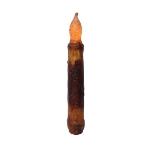 hearthside collection burnt mustard 6" timer taper