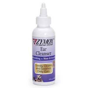 zymox ear cleanser solution for dogs and cats, 4oz