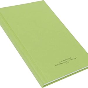 Green Military Log Book, Record Book, Memorandum Book, 5-1/2 X 8 Green LogBook NSN 7530-00-222-3521