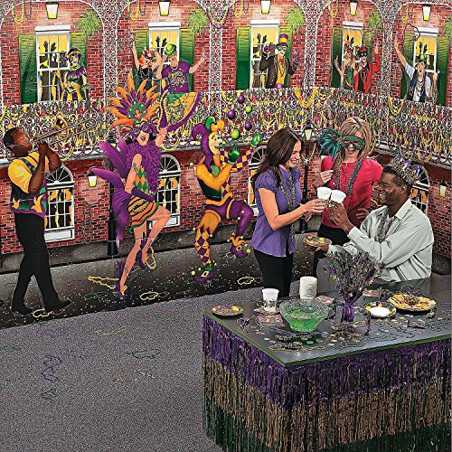 Mardi Gras Design a Room Street Background