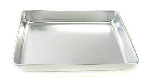 American Educational Aluminum Large Dissecting Pan without Wax, 13-1/8" Length x 9-3/8" Width x 2-1/4" Height