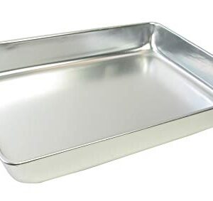 American Educational Aluminum Large Dissecting Pan without Wax, 13-1/8" Length x 9-3/8" Width x 2-1/4" Height