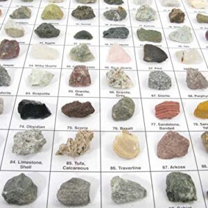 American Educational The U.S. Mounted Rocks and Minerals Collection (Pack of 100)