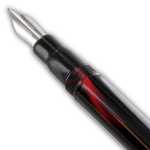 Noodler's Ink Ahab Flex Fountain Pen with Twist-Fill Piston, Stainless Steel Fine Nib, Cardnial Dark (15029)