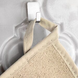 Ritz Premium Terry Pot Holders & Hot Pads Without Pocket (2-Pack), 8.5"x8.25", High Heat Resistance, 100% Cotton, Latte