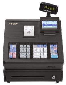 sharp xea207 menu based control system cash register