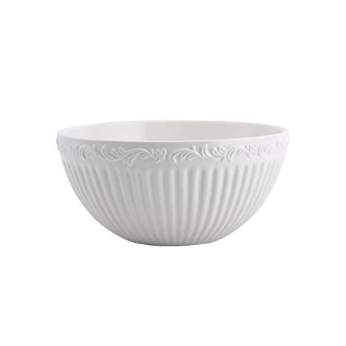 Mikasa Italian Countryside Serving Bowl, 10-Inch, White -