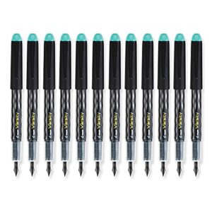 pilot varsity disposable fountain pens, green ink, dozen box