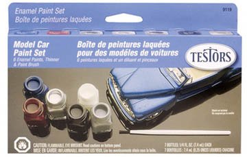 Testors Model Car Enamel Paint Set