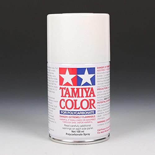 Tamiya Polycarbonate PS-57 Pearl White Spray 100ml TAM86057 Lacquer Primers & Paints