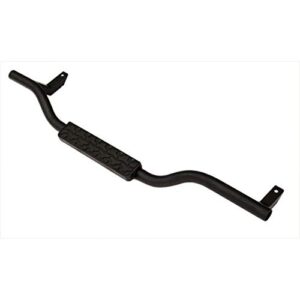 rampage slimline 2" drop step side bars | pair, steel, textured black | 26625 | fits 1997 - 2006 jeep wrangler tj