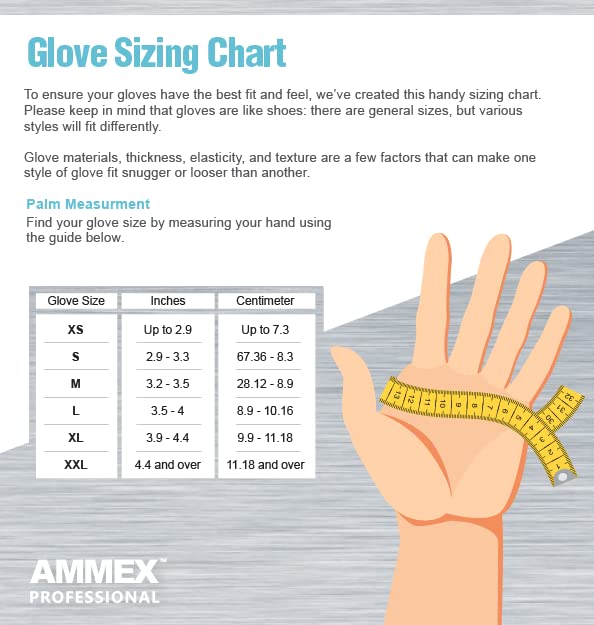 AMMEX Clear Vinyl Medical Gloves, Case of 1000, 3 Mil, Size X-Large, Latex Free, Powder Free, Disposable, Non-Sterile, Food Safe, VPF68100