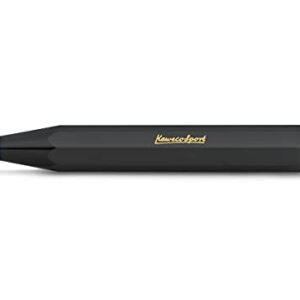 カヴェコ(Kaweco) Kabeco CSBP-BK Classic Sports Ballpoint Pen, Oil-based, Black