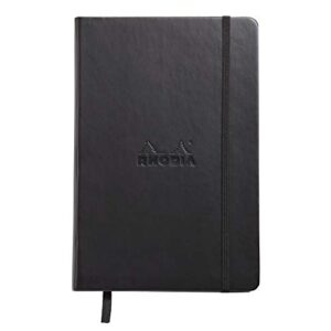 rhodia a5 webnotebook, dot, black (47391ex)