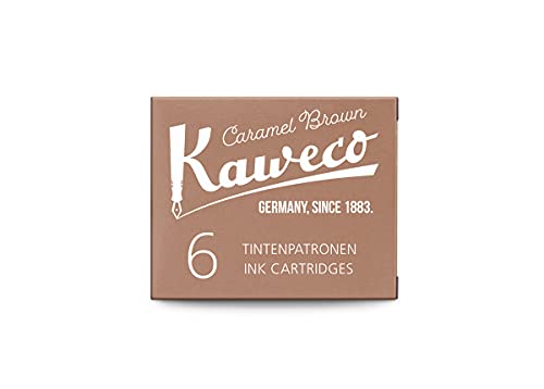 Kaweco Ink Cartridges 10000259 Pack of 6 Caramel Brown