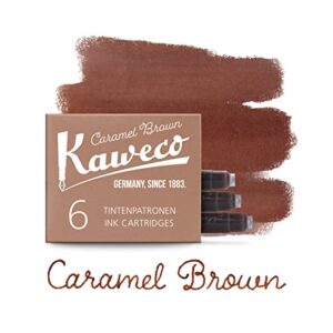 Kaweco Ink Cartridges 10000259 Pack of 6 Caramel Brown