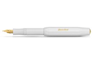 kaweco classic sport white extra fine point fountain pen