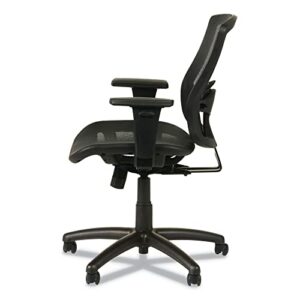 Alera ALEET4218 Etros Series 15.74 in. to 19.68 in. Seat Height Suspension Mesh Mid-Back Synchro Tilt Chair - Black