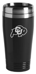 univeristy of colorado - 16-ounce travel mug tumbler - black