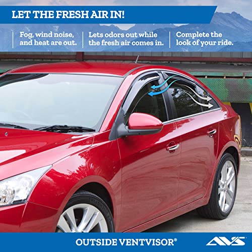 Auto Ventshade [AVS] Outside Mount Ventvisor | 2008 - 2012 Nissan Altima Coupe- Smoke, 2 pc. | 92392