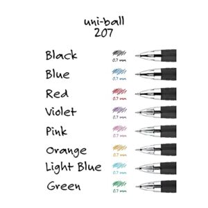 uni-ball 33952 Signo Gel 207 Roller Ball Retractable Gel Pen Red Ink Medium Dozen