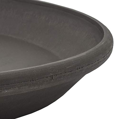 PSW AP35DC Saucer Drip, Durable Water Tray for Indoor and Outdoor Flower Plant Pots and Planters, 14-Inch, Dark Charcoal