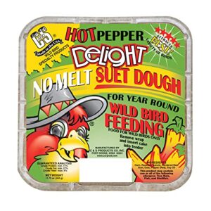 c&s hot pepper delight no melt suet dough 11.75 ounces, 12 pack