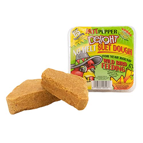 C&S Hot Pepper Delight No Melt Suet Dough 11.75 Ounces, 12 Pack