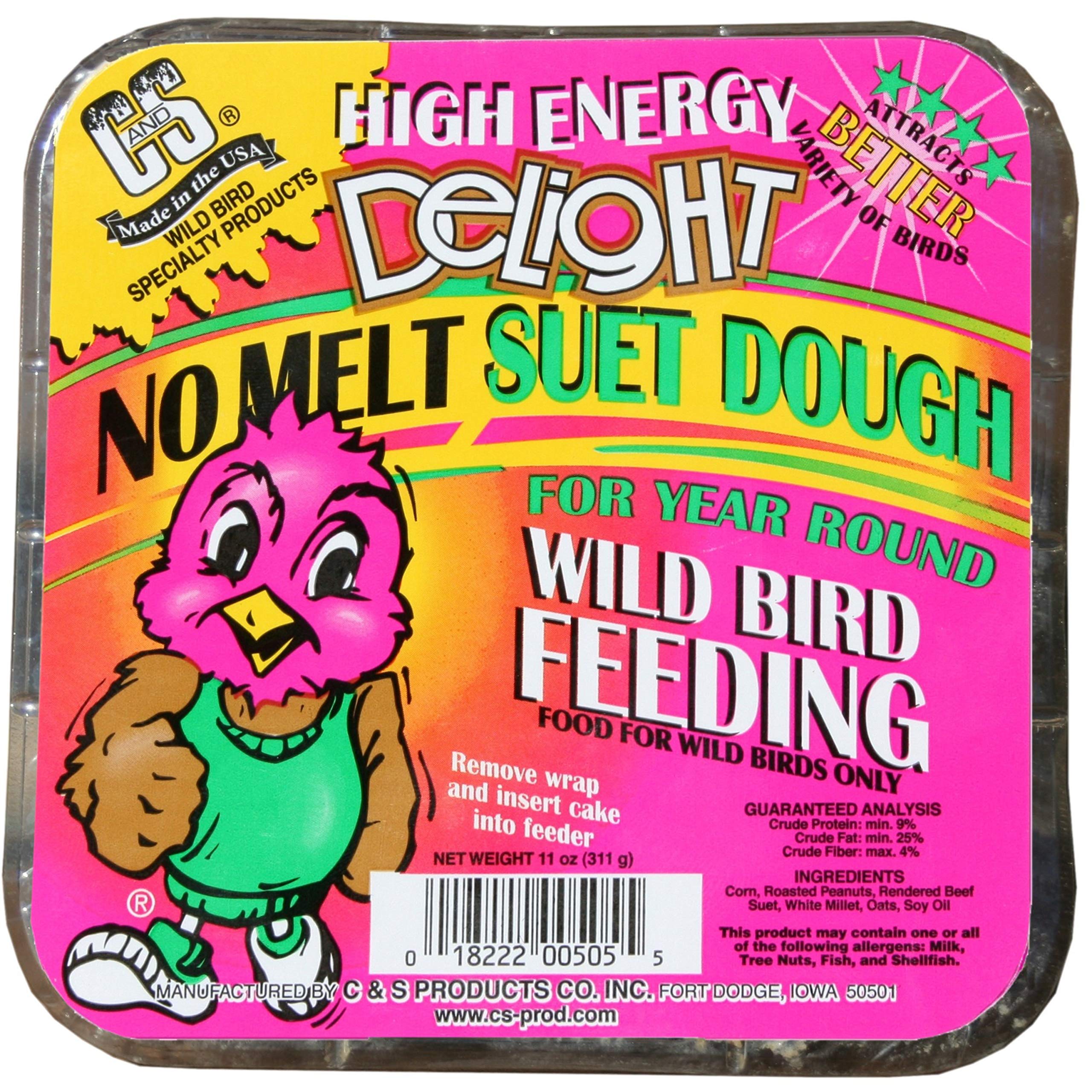 C&S High Energy Delight No Melt Suet Dough 11 Ounces, 12 Pack