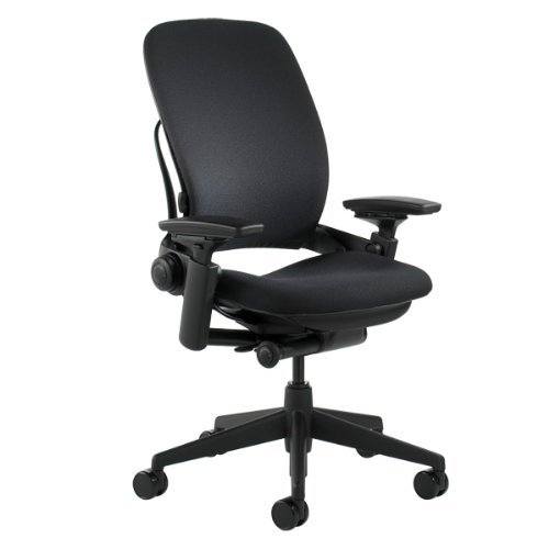 Steelcase Leap Fabric Chair, Black, -