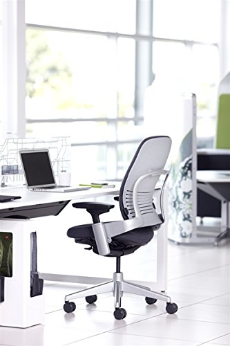 Steelcase Leap Fabric Chair, Black, -