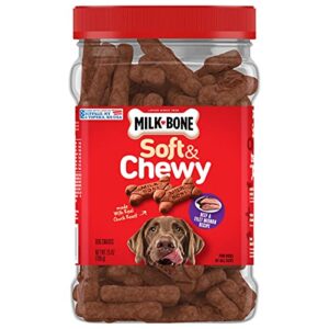 milk-bone soft & chewy dog treats, beef & filet mignon recipe, 25 ounce