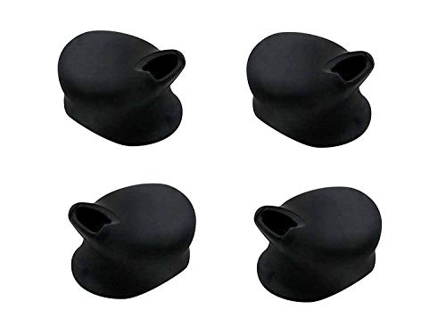 Four New Black - Eartips/Earbuds Compatible with Plantronics M50 Universal Headset