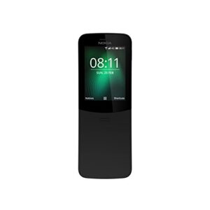 Nokia 8110 4G (2018) Dual-SIM 4GB TA-1048 (GSM Only, No CDMA) Factory Unlocked 4G Smartphone (Black) - International Version