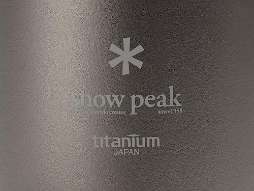 Snow Peak Titanium Kanpai Bottle - Double-Wall Insulated Thermos Water Bottle - Perfect Addition to Camping, Hiking, or Backpacking Gear - Bottle Keeps Drinks Hot or Cold - 350 ml