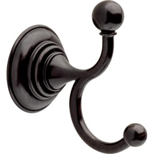 delta providence double towel hook, spotshield venetian bronze , bathroom accessories, 134439