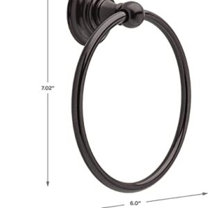 DELTA Providence -towel Ring, SpotShield Venetian Bronze , -bathroom Accessories, 134438 2.32 x 6.02 x 2.44 Inches